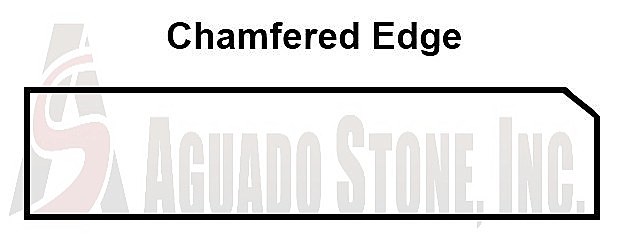 Custom stone cuts finished edges in window sills and water tables.