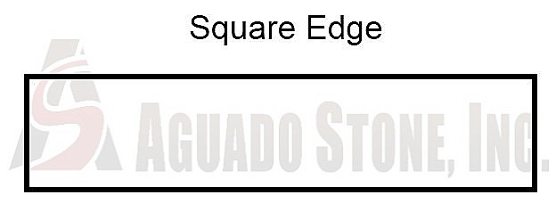 Custom stone cuts finished edges in window sills and water tables.